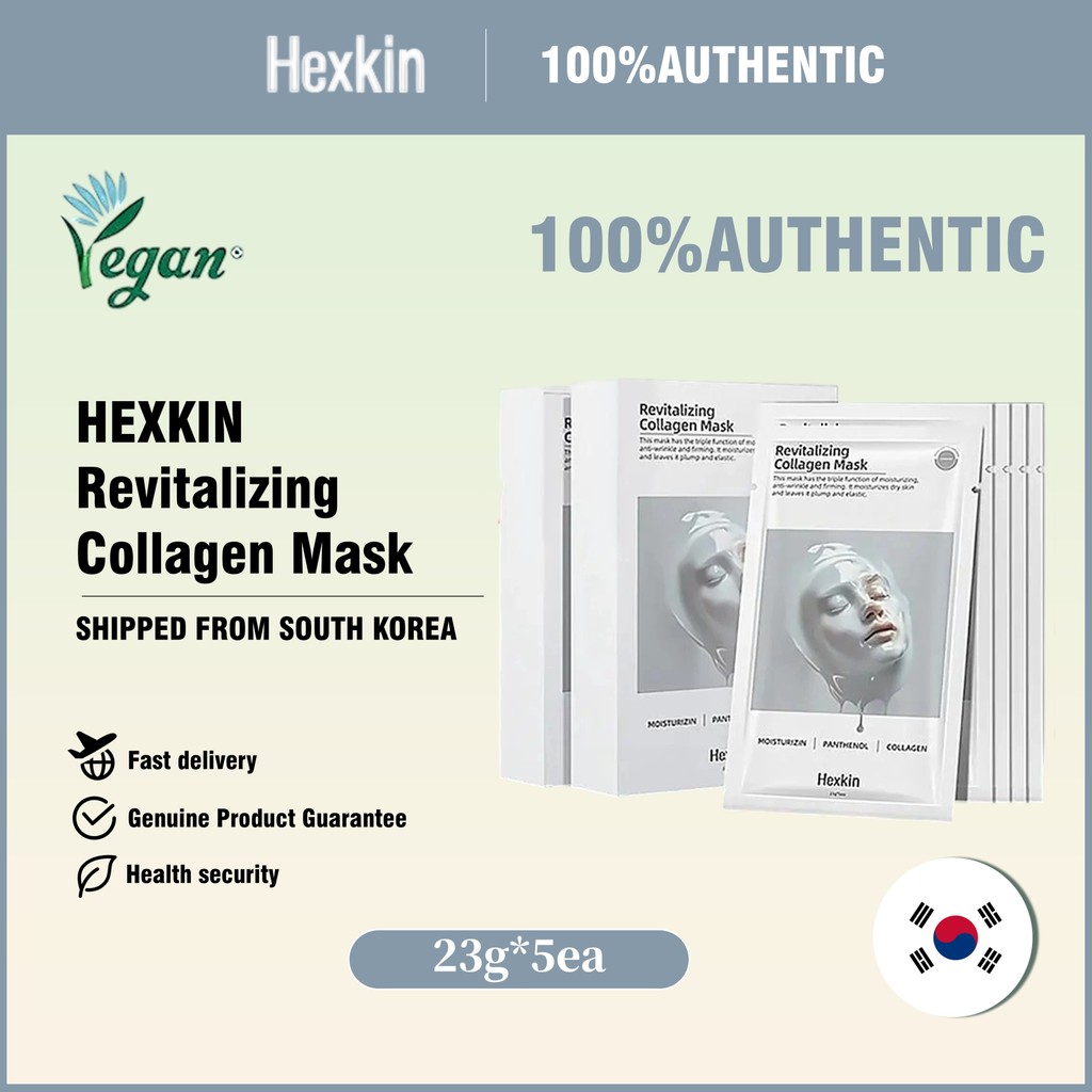 [HEXKIN] Revitalizing Collagen Mask (23g*5ea) | Shopee Philippines