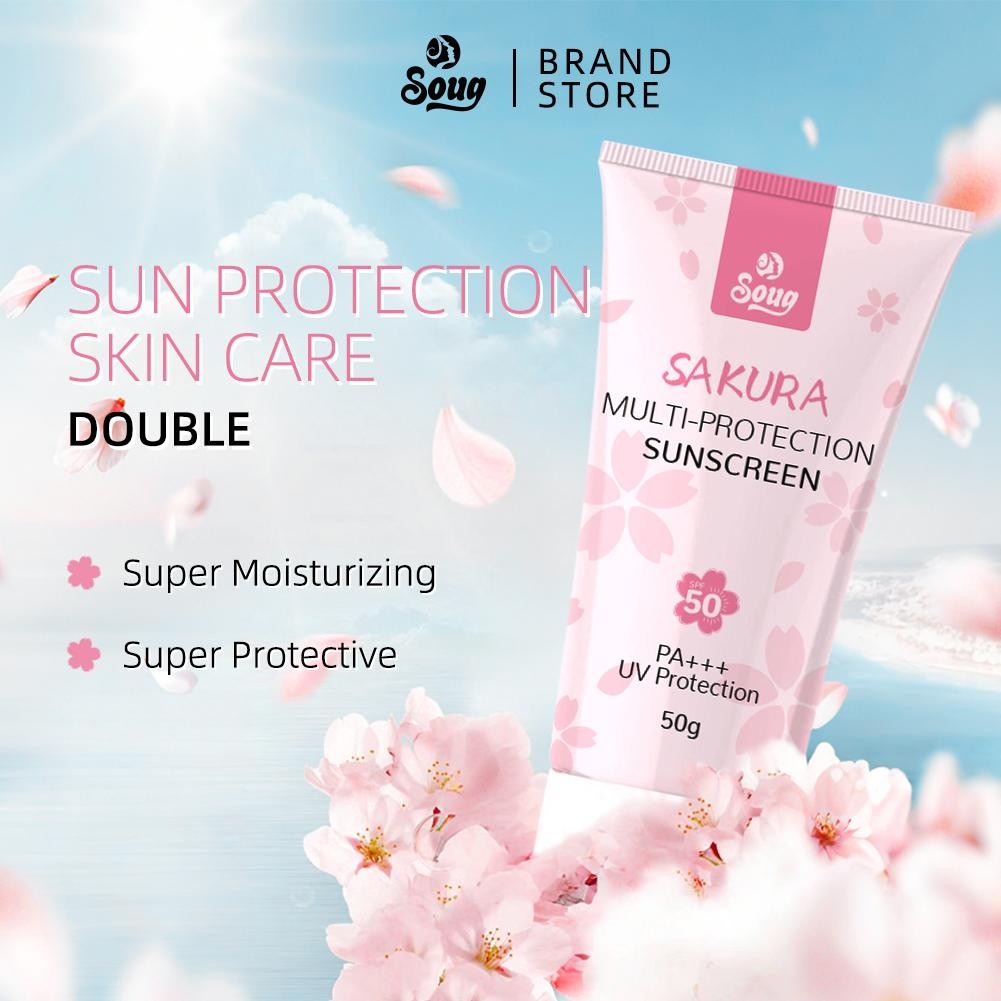 SOUG Sakura Sunscreen Moisturizing Hydrating SPF50 PA+++ High-factor ...