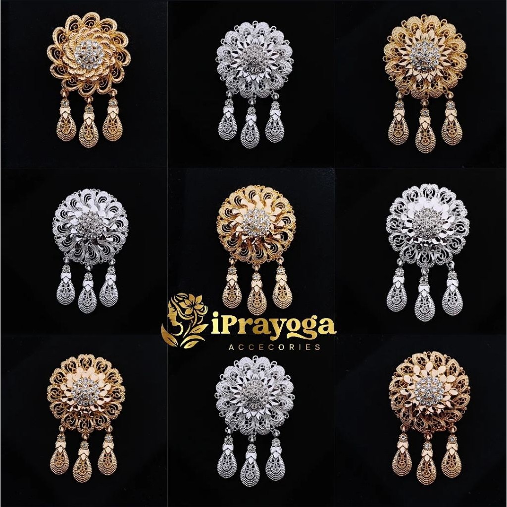 Kebaya Brooch | Chest Brooch | Shoulder brooch | Yogya Brooch | Women's Fashion Accessories ...
