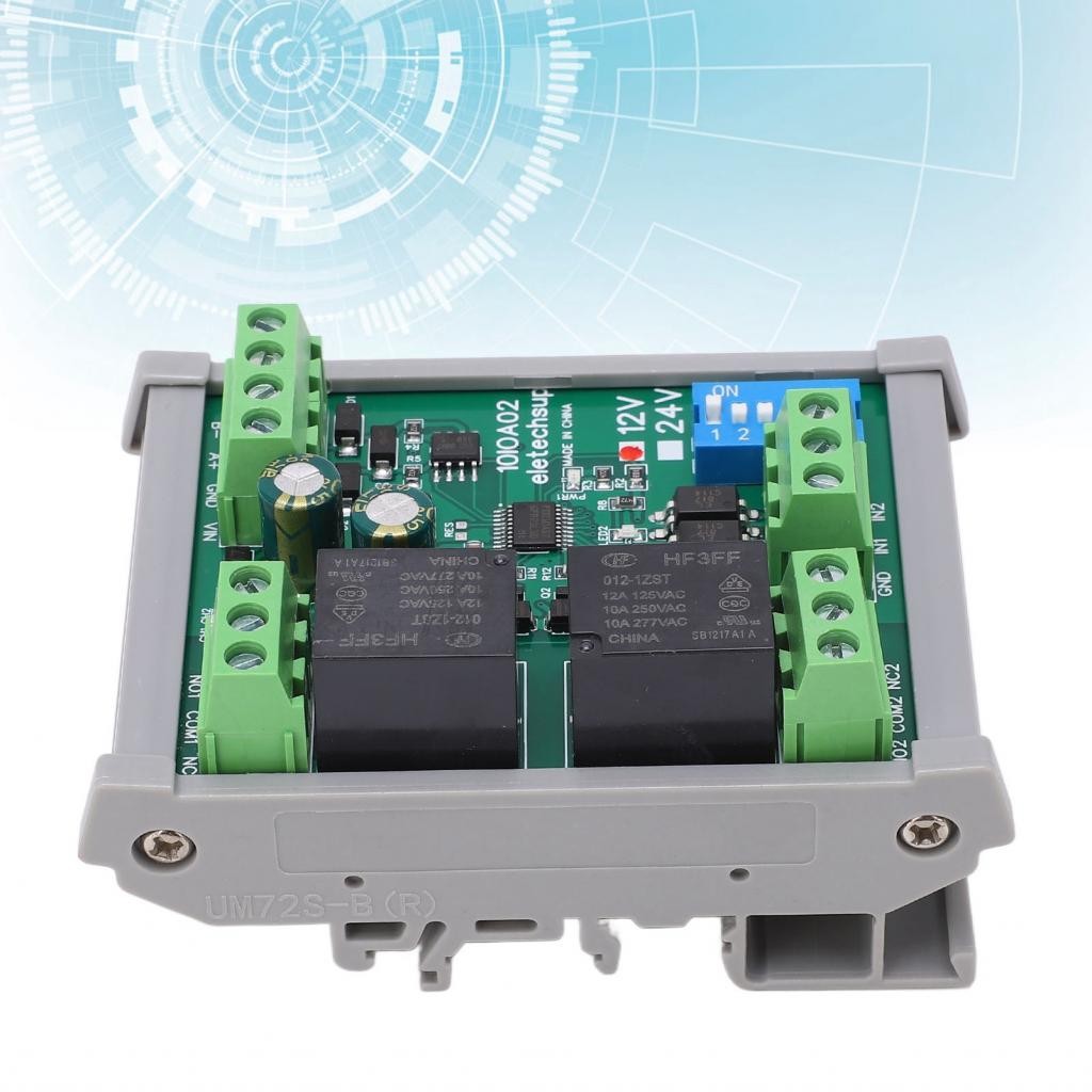 Relay Module TVS Anti Surge Protection 2 Channel Board DC 12V for DIY ...