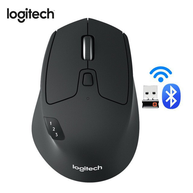 Bluetooth Mouse Without Fio Logitech M720 1000 Dpi Dual Connect Mouse ...