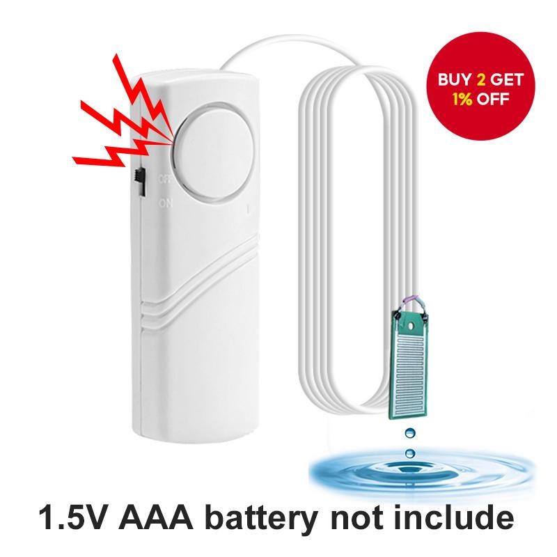 Water Leak Sensor Sound Alert Alarm Water Overflow Level Detector ...