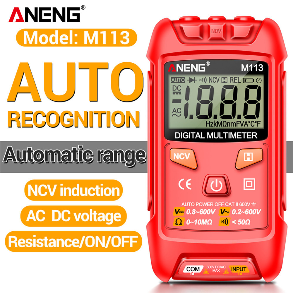 ANENG Digital Mini Multimeter Tester Intelligent Multimeter Voltage Ohm ...
