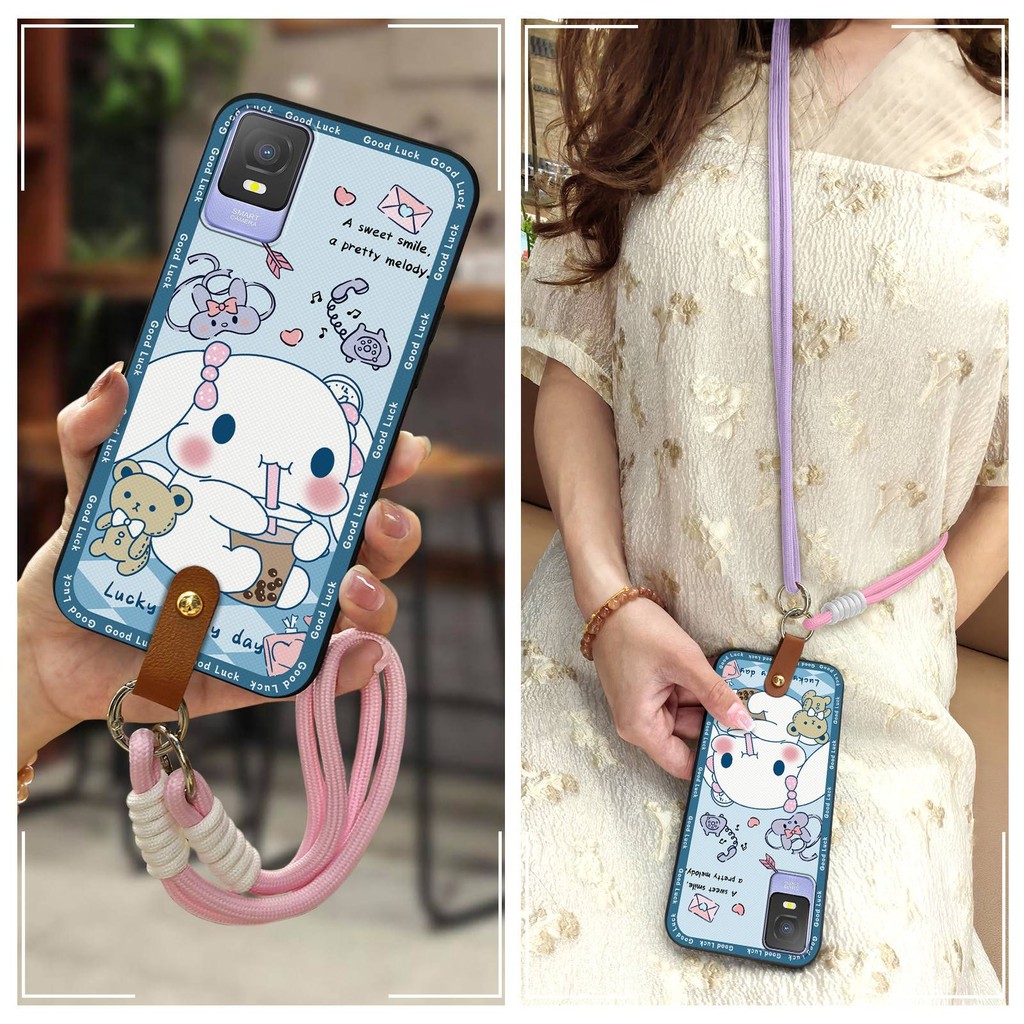 Anti-dust Full wrap Phone Case For TCL 403 Anti-knock Diagonal Cute ...