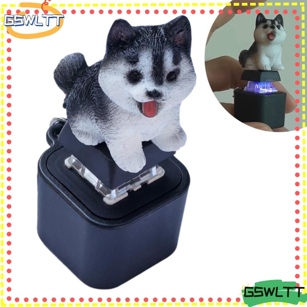 GSWLTT Dog Cat Fidget Toy, Rechargeable with Colorful Lights Barking ...