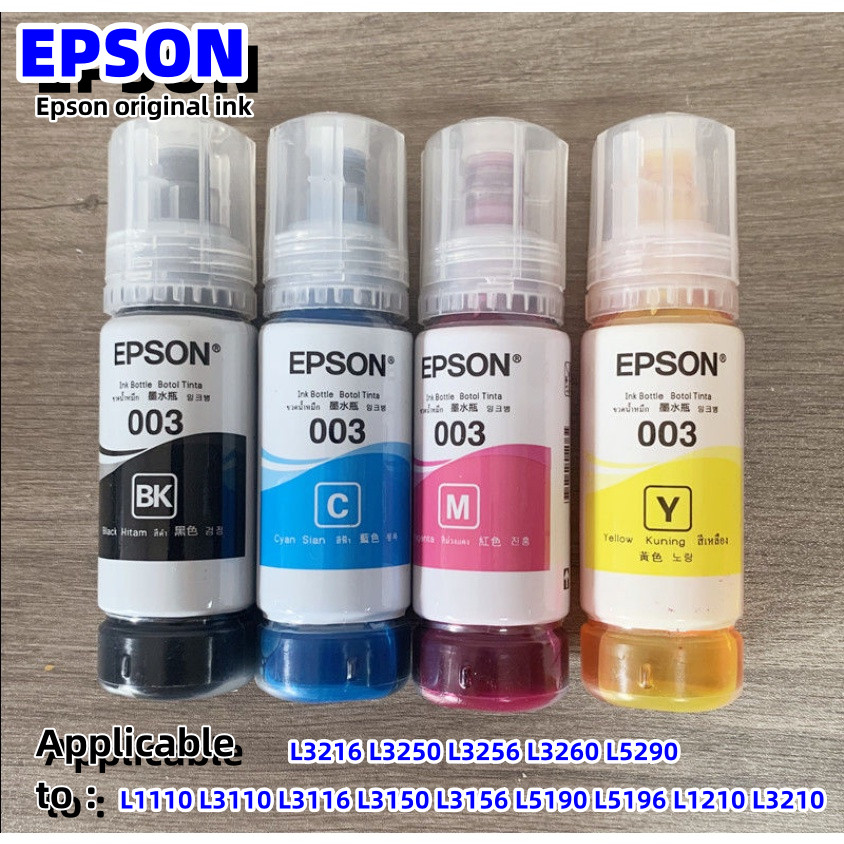 100% Original Epson 003 ink L3210 L1110 L3110 L3120 L3150 Pigment ink ...