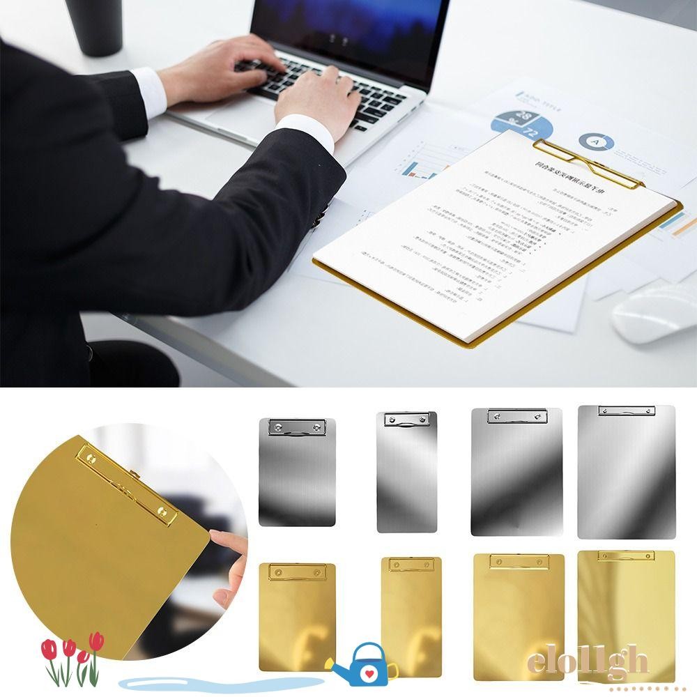 ELOGH A4/A5 File Folder, Gold/Silver Multifunction Test Paper Storage ...