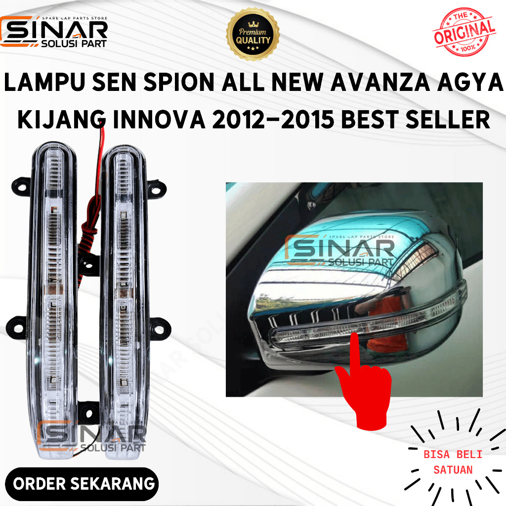 Rearview Mirror Turn Signal Lights for all New Avanza Agya Innova 2012 ...