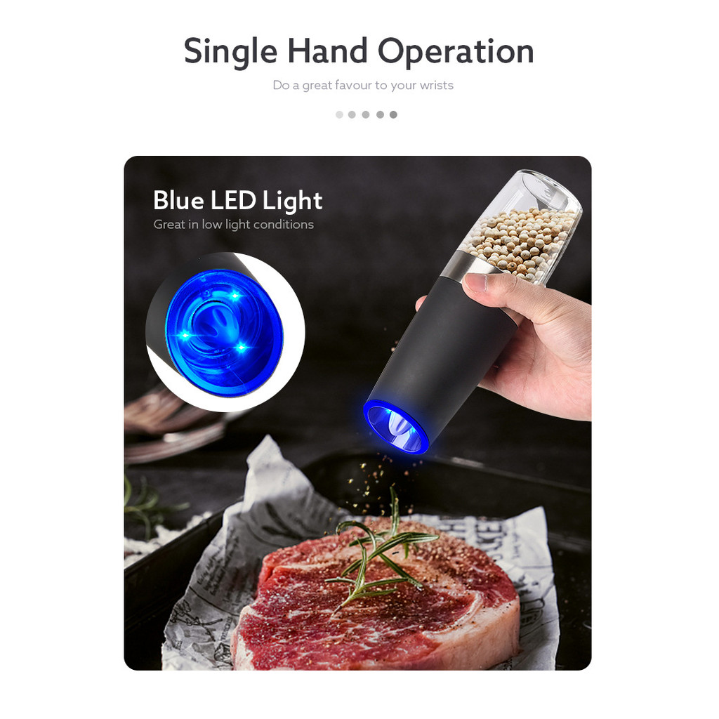 Gravity Sensor Grinder Cross-Border Gravity Sensor Mini Smart Salt ...