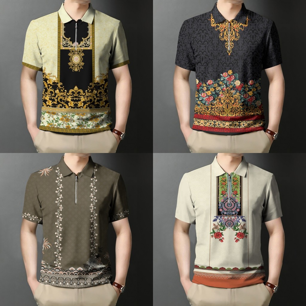 Barong Polo Shirt For Men Original Barong Tagalog Asean Attire Modern ...