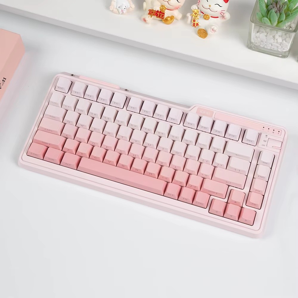 KZZI K75 V2 Wireless Tri-mode Mechanical Keyboard Gasket RGB 8000mAh Customized Hot Swap Windows ...