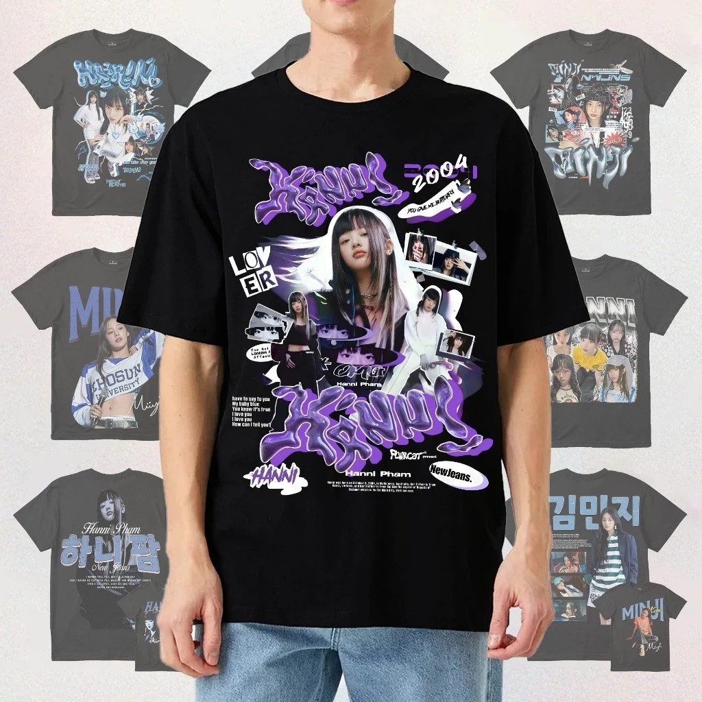 【COD】 NewJeans - Character Design - Music Fans Print shirts Thick ...