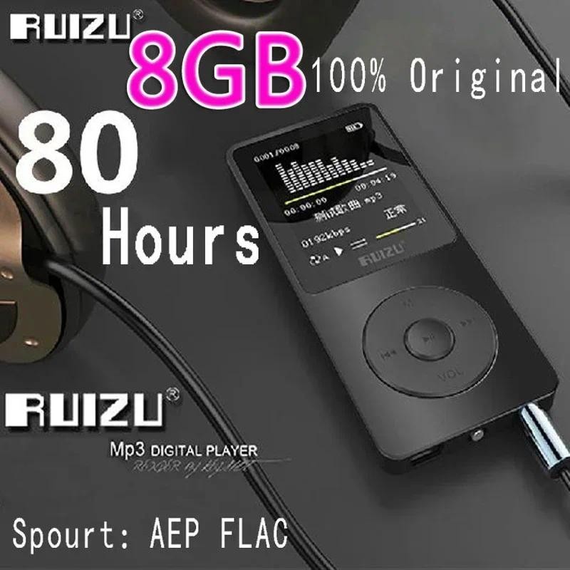 Original RUIZU X02 MP3 Player With 1.8 Inch Screen Can Play 100 hours ...