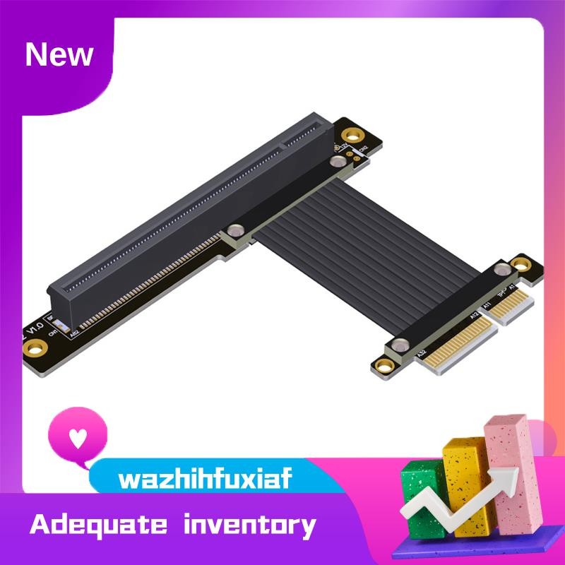 wazhihfuxiaf PCI-E 4.0 X4 to X16 Riser Cable PCI Express Graphics Card ...