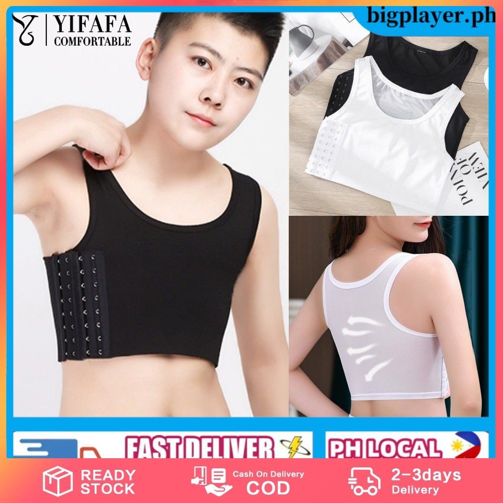 Bandage Chest Binder Short Breathable Side Hook Breast Binder Bustier ...
