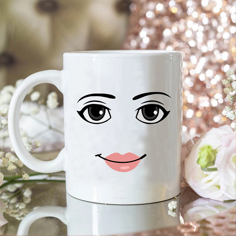 SEW Game Inspired Man Face Mug Funny Men Or Woman Faces Coffee Mug Cute ...