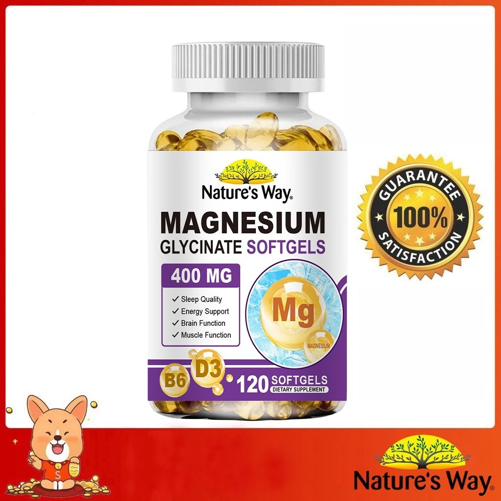 Nature's Way Magnesium Glycinate Softgels Helps Cardiovascular Health ...
