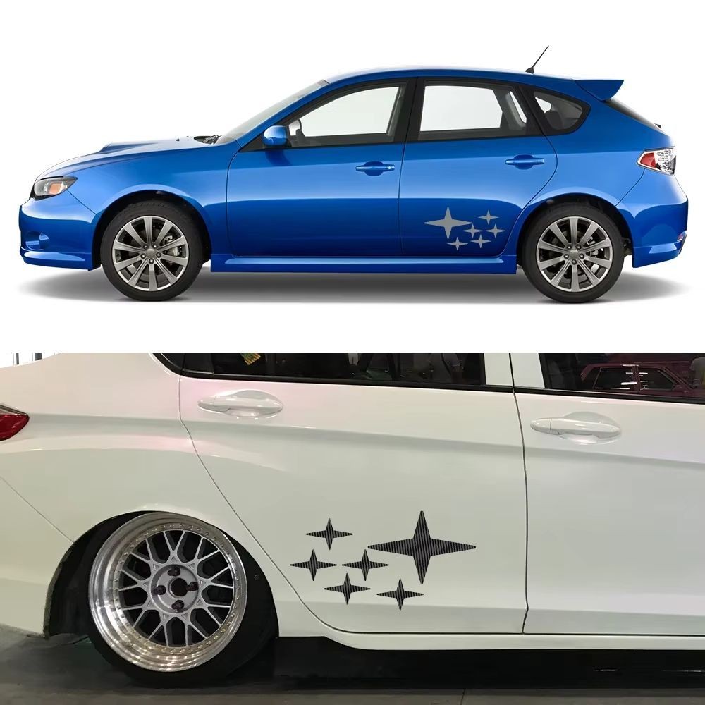 Subaru Star Car Sticker, Suitable for Impreza, WRX, STI, FORESTER Door ...