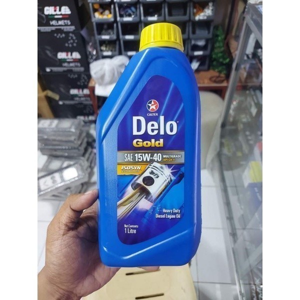 Caltex DELO shell Gold 15w-40 【1L】 fully synthetic Car Heavy Duty Diesel multigrade Engine Oil ...