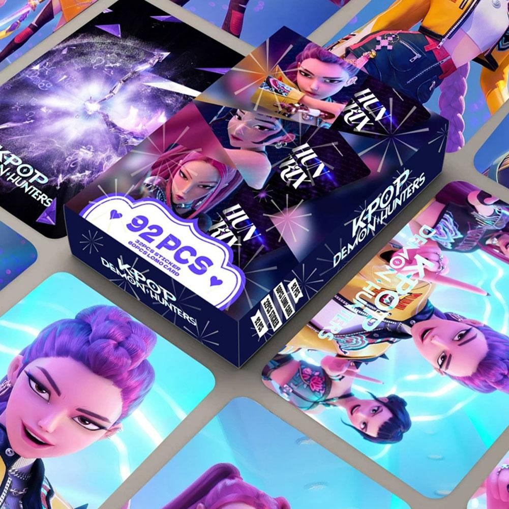 92pcs KPop Demon Hunters Photocards Rumi Mira Zoey Lomo Cards Saja Collection Boys Jinu C9L4 ...