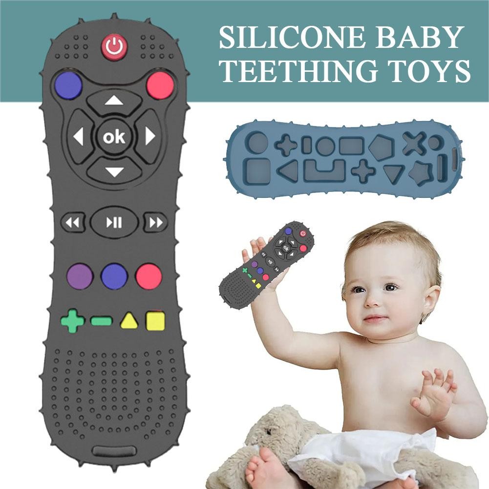 Remote Control Baby Teether Toy - Sensory Chew Teether Control TV ...