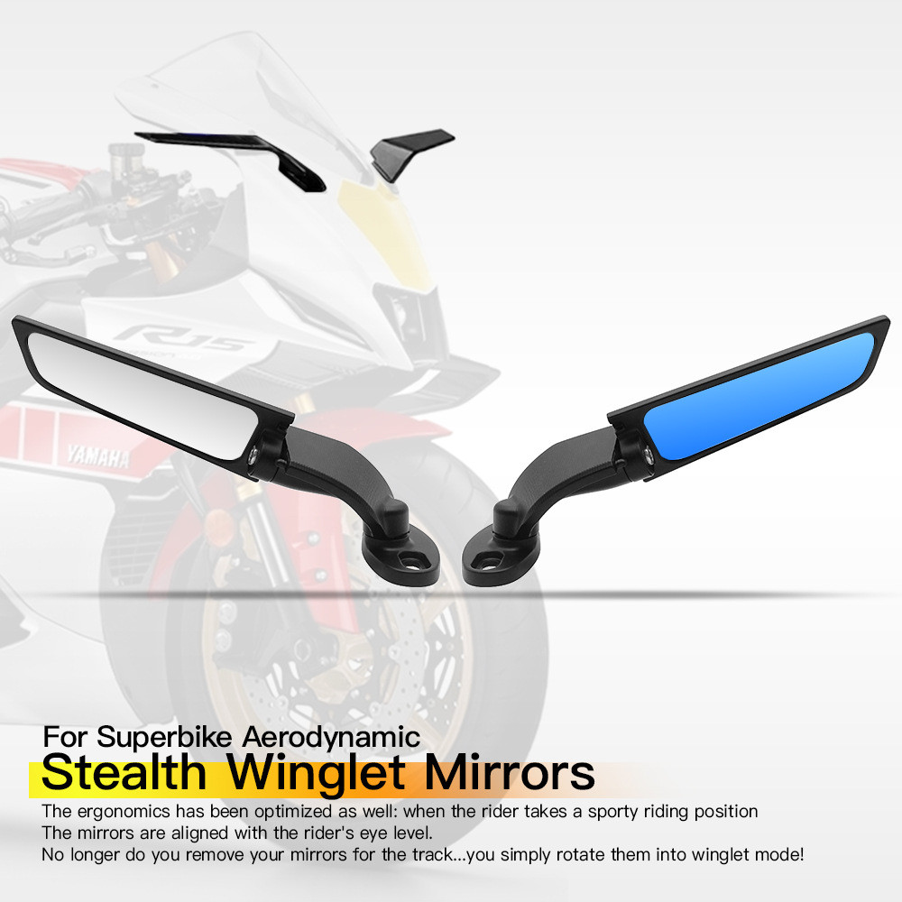 Motorcycle Modified Universal Rearview Mirror Fairing Spoiler ...