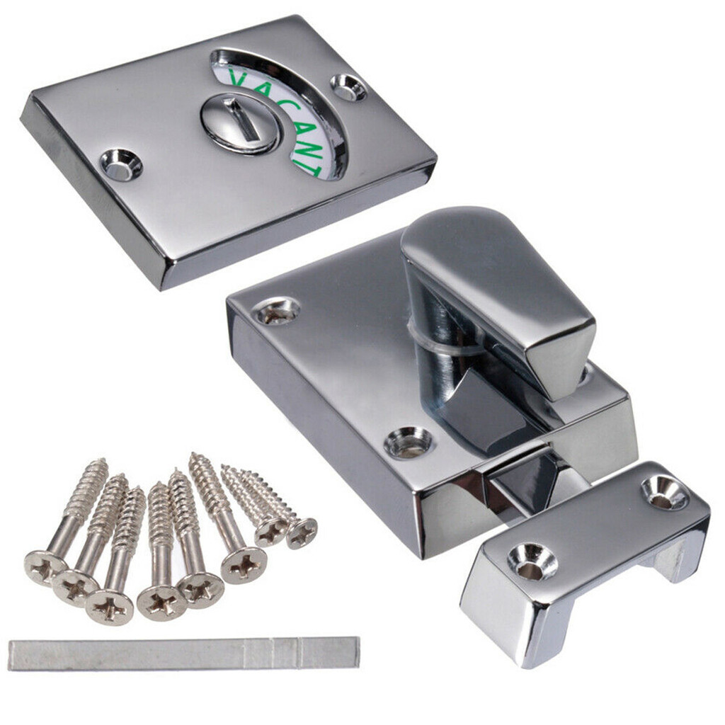 Toilet WC Bathroom Door Lock Privacy Vacant/Engaged Indicator Bolt ...