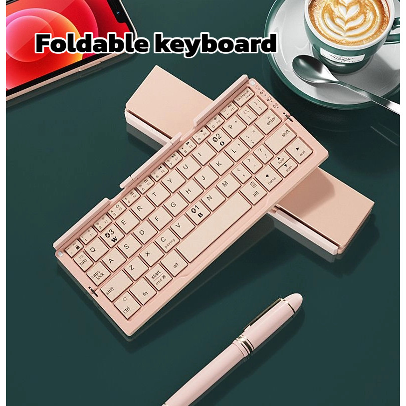 BOW Multi-Device Foldable Wireless Bluetooth Keyboard Home Office ...