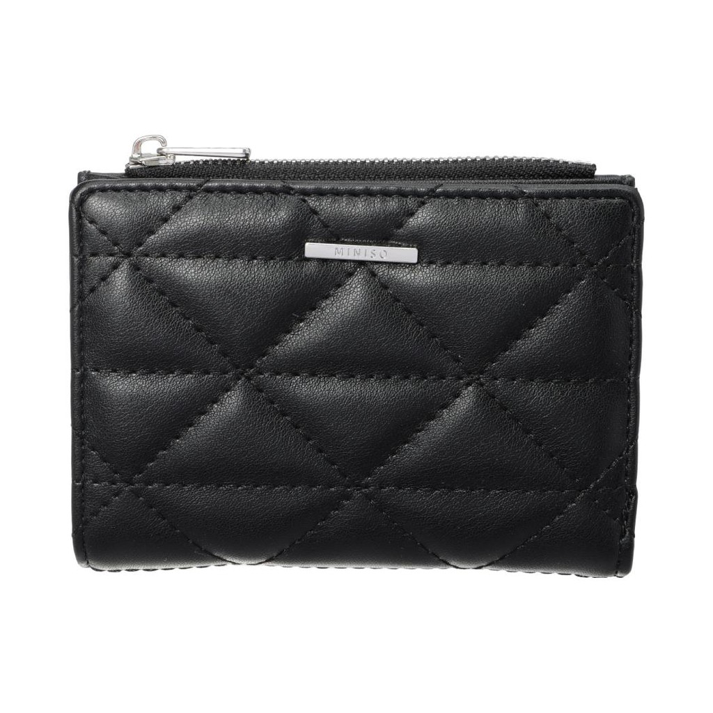MINISO Bi-Fold Women's Wallet (Black) | Shopee Philippines