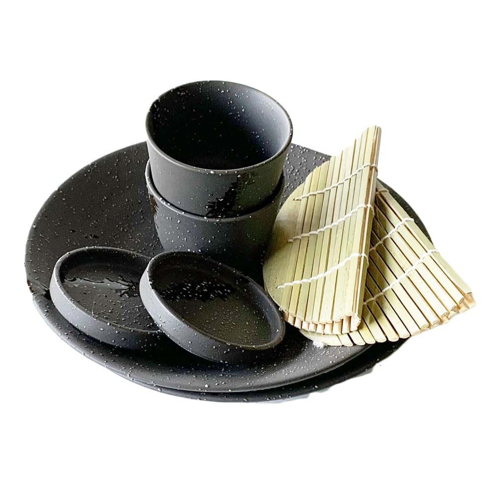 [Shipped from Japan]Minosarara Soba Tableware Set Comet for 2 Servings ...