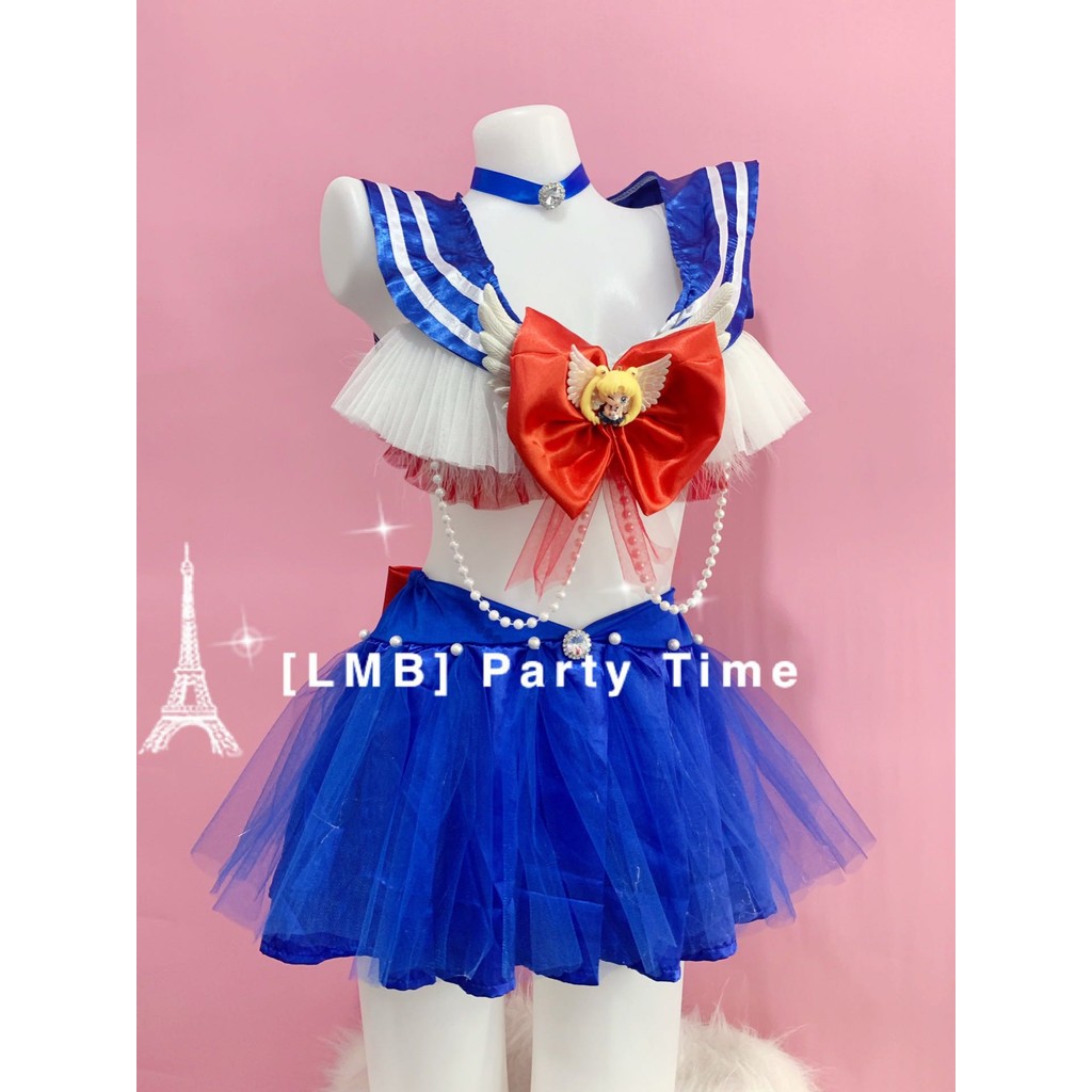 [LMB] Sailor Moon Water Ice Moon Series Costume Cos Cute Childhood Suit ...