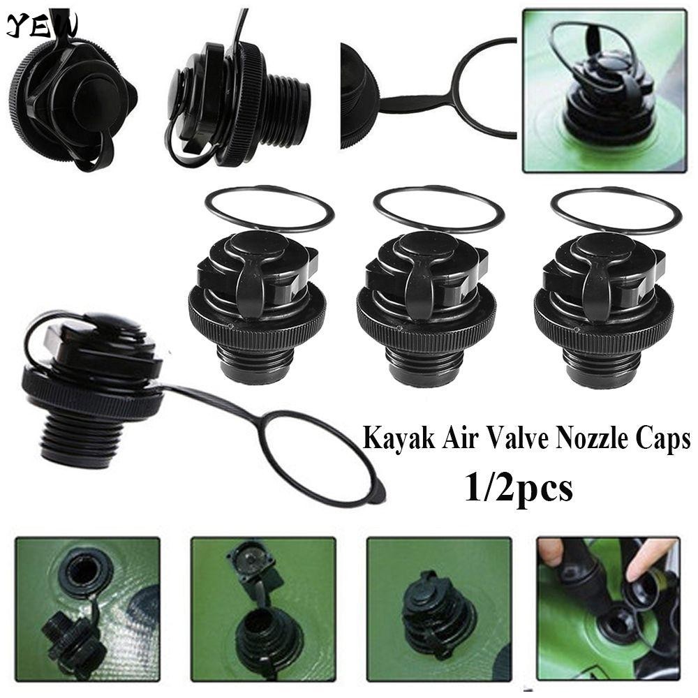 YEW 1/2pcs Nozzle Caps Durable Plastic Kayak Raft Airbed Inflatable ...