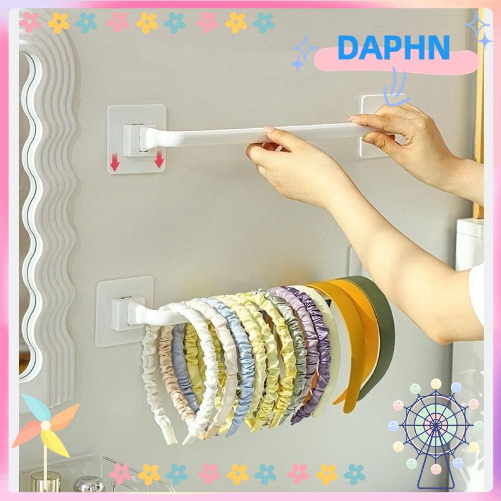 DAPHS Scrunchies Headband Storage Rack, No-Punch Hair Clip Hair Hoop ...