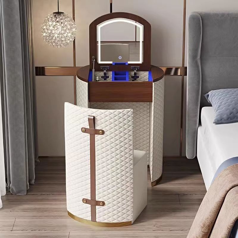 Classical Dressing Table Flip Barrel Dressing Table Light Luxury ...