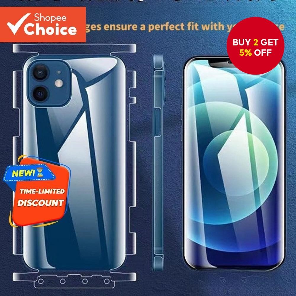 1Pcs Back Screen Protector Soft Hydrogel Film For iPhone 11 12 13 14 16 ...