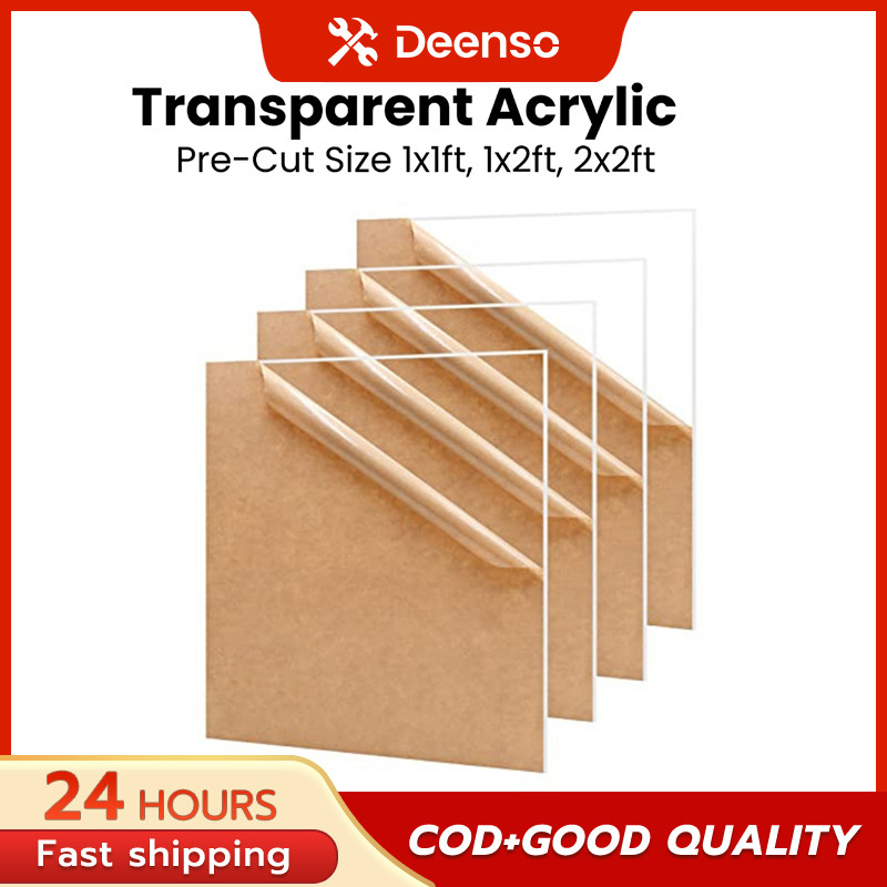 Transparent Acrylic Sheet Big Sizes 1x1ft | 2x2ft | 3x2ft Plastic Glass ...