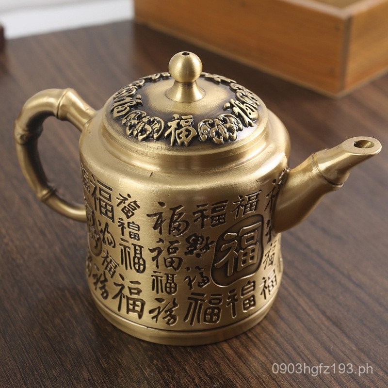 Brass Cup Vintage Crafts Copper Art Tang Totem Pure Copper Hundred ...