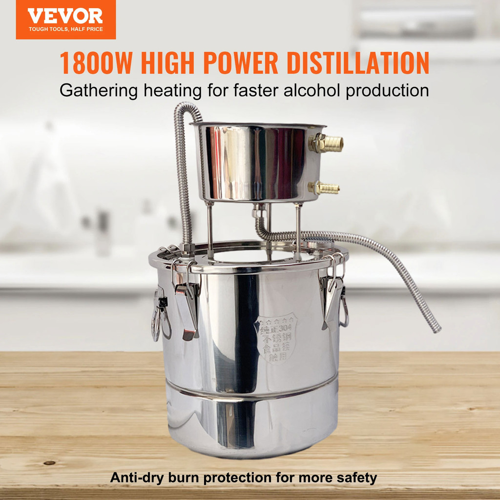⭐️Local Delivery⭐️ 12L Stainless Steel Alcohol Distiller, Water ...