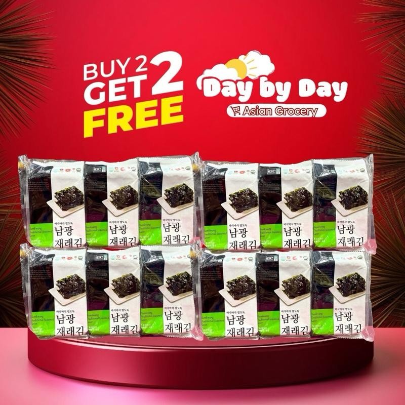 DBD {Buy 2 Take 2} Namkwang Seasoned Nori Seaweed 3pcs per pack of 4g ...