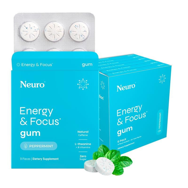 Neuro Energy Caffeine Nootropics for Energy & Focus - Sugar-Free with L ...