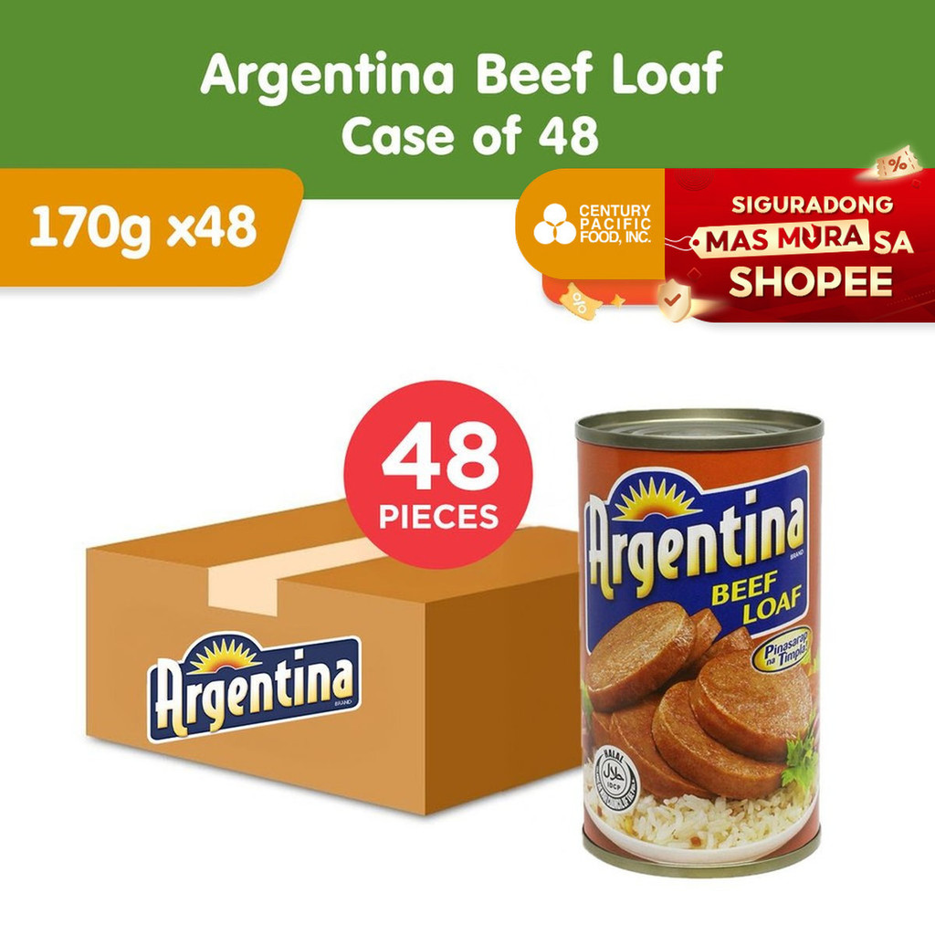 Argentina Beef Loaf 170g (Case of 48pcs) - Halal Certified | Shopee ...