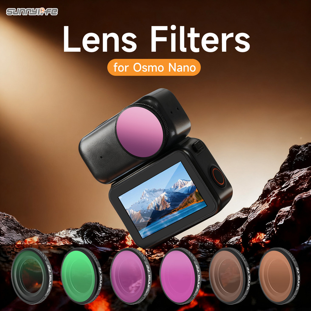 For DJI Osmo Nano Filter 1/4 Black Soft ND64/PL Lens Protection ...