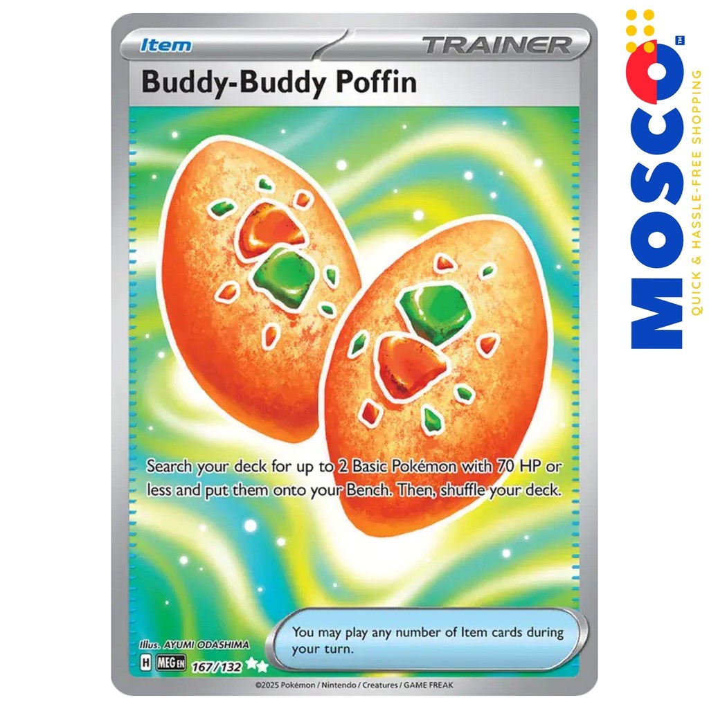 Buddy-Buddy Poffin - 167/132 ME01 Mega Evolutions Base | Pokemon TCG ...