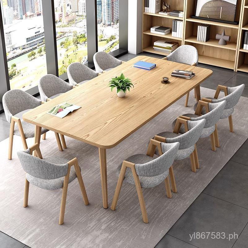 Combined Rectangular Long Conference Table and Chairs Modern Library ...