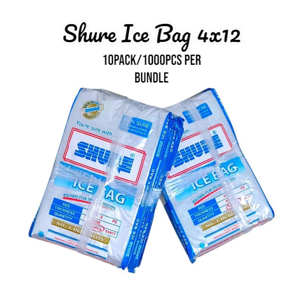Shure Ice Bag 4x12 By1000pcs per Bundle,PC Packaging Store | Shopee ...