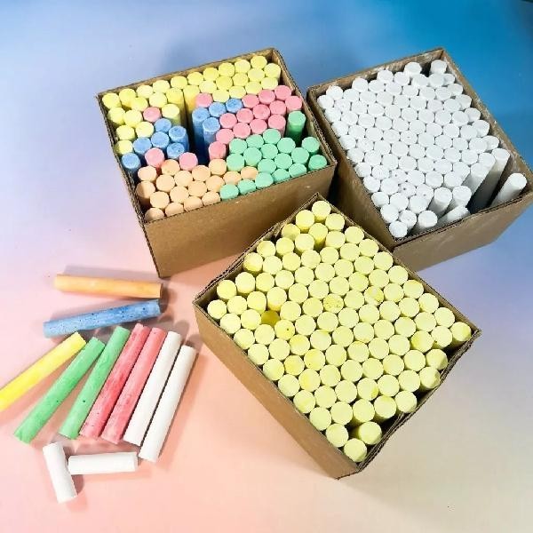 Non-Toxic Black Board Chalk/Dustless Blackboard Chalk / White Yellow ...