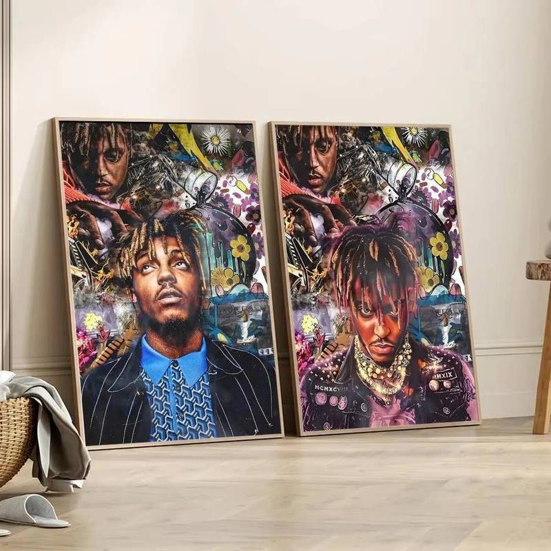 Hip Hop Rapper Juice WRLD Canvas Art Vintage Music Wall Decor Art Home ...