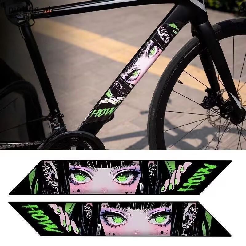 PP 1 Pair Waterproof Film Decals Modification Accessories Road Bike ...