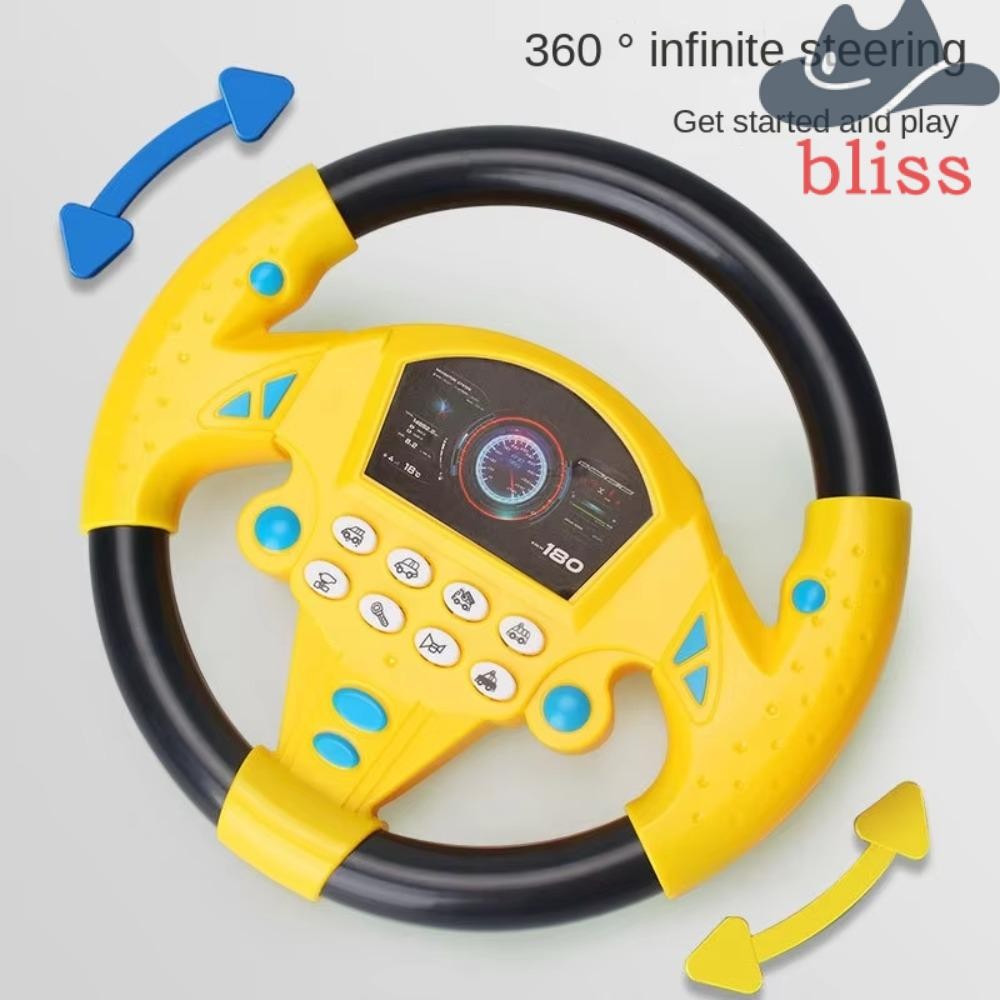BLISS Simulation Steering Wheel Toys, 360 ° Rotation Multi Functional ...