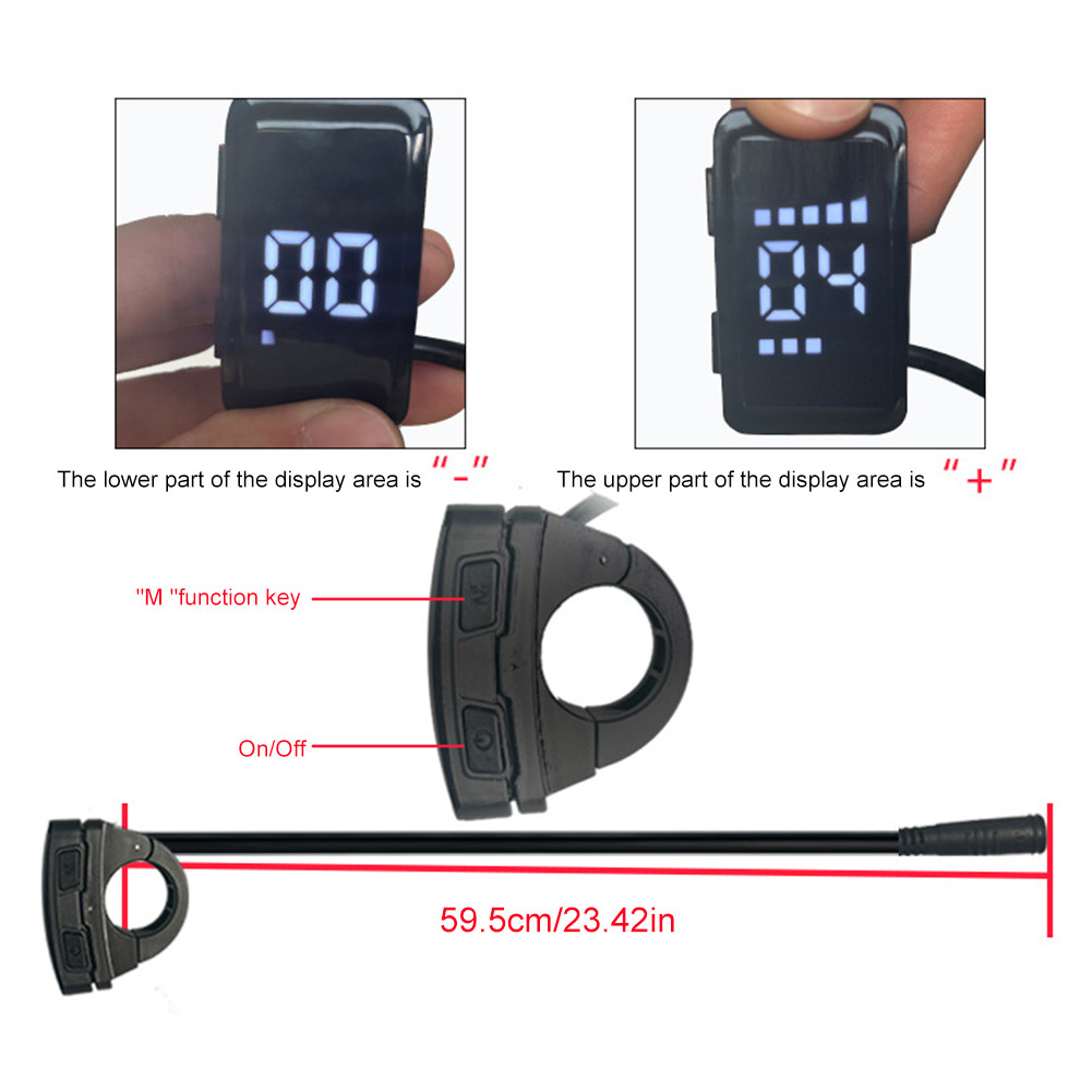 Ebike Intelligent LCD Display IPX5 Waterproof Mini Ebike LCD Display Screen Ebike Mid Drive ...